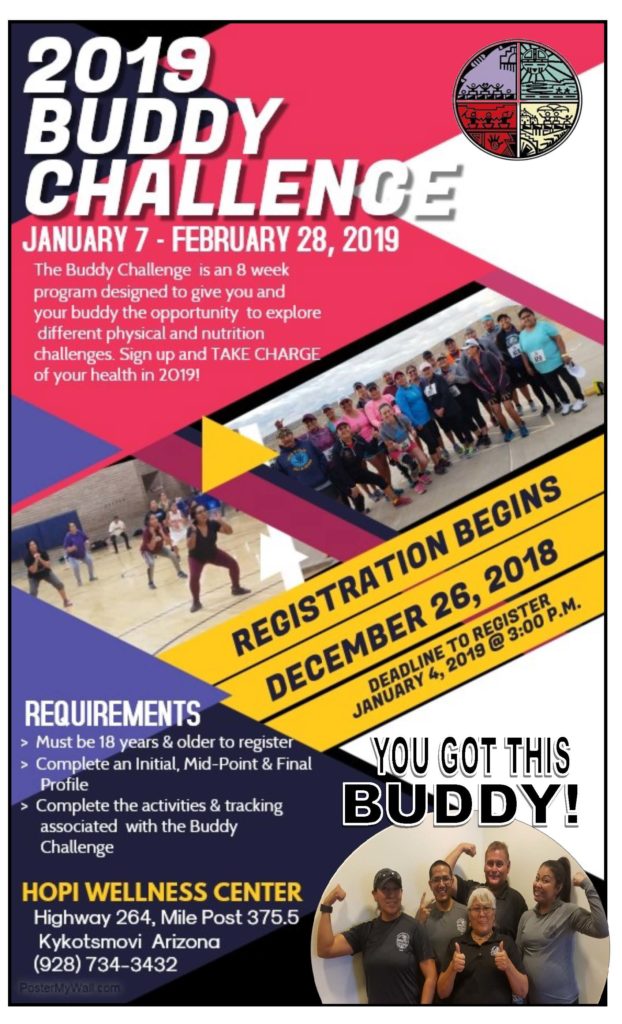 2019 BUDDY CHALLENGE POSTER - The Hopi Tribe